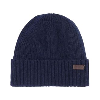 Barbour unisex, Accessoires, Bleu, Taille: ONE Size Bleu Carlton Beanie Bonnet