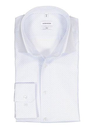 Seidensticker Seidensticker Herren Hemd blau Baumwolle