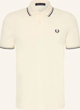 Fred Perry Piqu&eacute;-Poloshirt weiss
