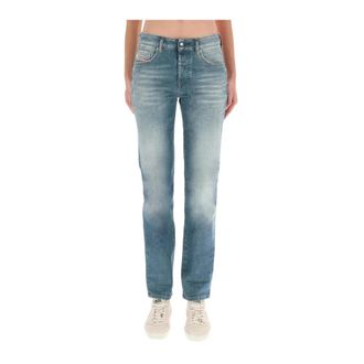 Diesel High-Waist Relaxed Fit Wide-Leg Denim Hose - - Jeans - Damen - Blau - W29
