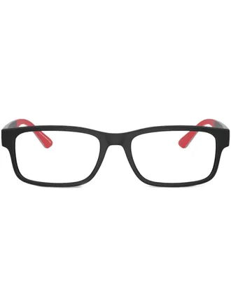 A|X Armani Exchange Brille mit eckigem Gestell - Schwarz