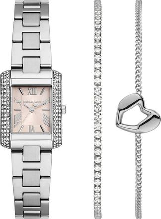 Michael Kors Uhr und Armband Set Michael Kors Emery Set MK7514SET Silberfarben