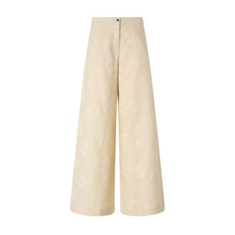 Pinko Pinko, Femme, Pantalons, Beige, Taille: 38 FR IVY Wide Pantalons
