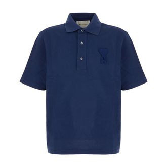 Ami Homme, Tops, Bleu, Taille: XL De Coeur Polo