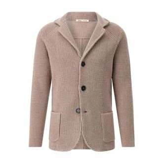 Maurizio Baldassari Wollstrick Blazer - - Jackets - Herren - Braun - M