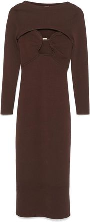 Cult Gaia Jenny Midikleid - Braun