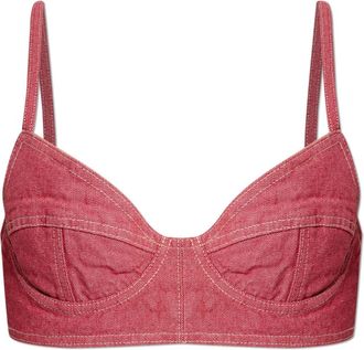 Dsquared2 Femme, Tops, Rouge, Taille: 40 FR Denim Bra