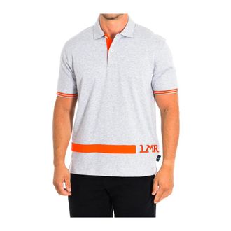 La Martina Kurz&auml;rmeliges Poloshirt - - Tops - Herren - Grau - S