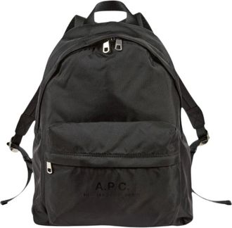 A.P.C. A.p.c., Homme, Sacs, Noir, Taille: ONE Size Sac &agrave; dos logo