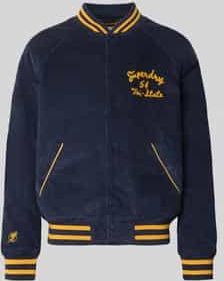Superdry College-Jacke aus Cord mit Label-Stitching