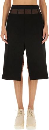 Stella McCartney Femme, Jupes, Noir, Taille: 38 FR Midi Skirts