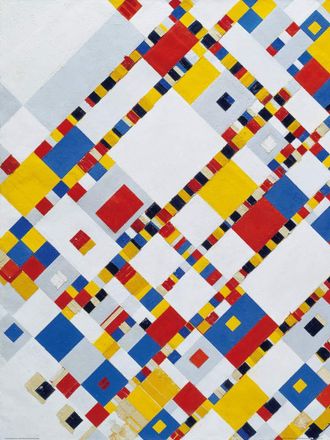 1art1 Piet Mondrian Poster Victory Boogie Woogie, 1944 Kunstdruck Bild 80x60 cm