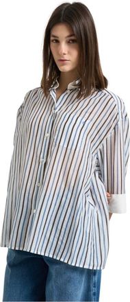 Semicouture Femme, Blouses et Chemises, Multicolore, Taille: 42 FR Gracia Striped Shirt
