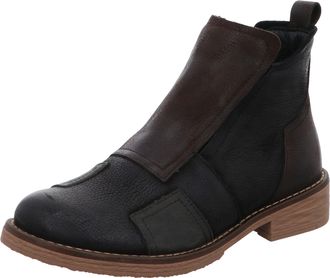 Gemini Damen Stiefelette aus Leder im Patchwork Design 364195-03, Gr&ouml;&szlig;e:37 EU, Farbe:Schwarz