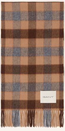 GANT Schal Aus Merinowolle braun