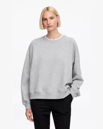 Arket Frottee-Sweatshirt -Grau