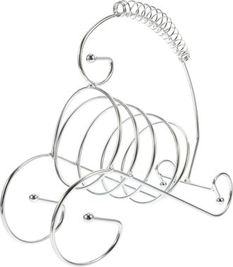 SOLUSTRE Freistehender Weinhalterständer Aus Metall Einzelnes Flaschenregal Für Wein Und Whiskyflaschen Dekoratives Weinlagerregal Für Küche Und Wohnzimmer Bru