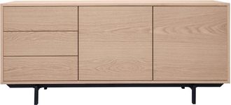 Miliboo Miliboo - Buffet vintage finition bois chêne 2 portes 3 tiroirs L160 cm manny