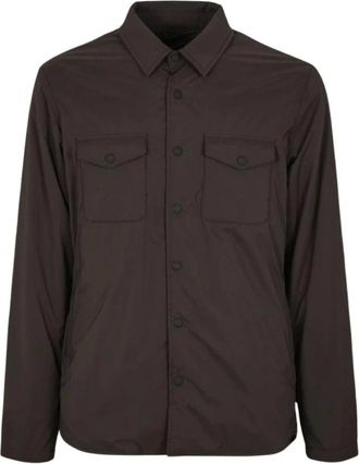 People of Shibuya Homme, Vestes, Brun, Taille: S Veste Technique Marron avec D&eacute;tails R&eacute;fl&eacute;chissants