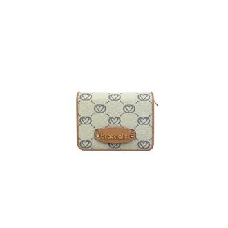 Braccialini Femme, Accessoires, Beige, Taille: ONE Size Monogram Small Wallet