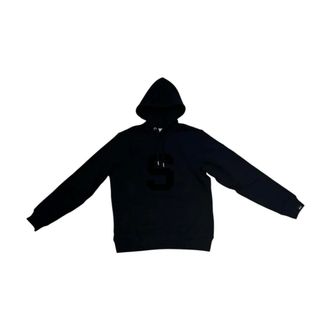 Sun 68 Homme, Sweatshirts et sweats à capuche, Noir, Taille: S Sweat à capuche en coton Ton sur Ton