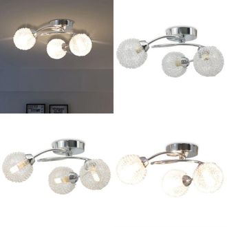 vidaXL Vidaxl - Deckenleuchte für 3 G9-Glühlampen 120 w - Deckenleuchte - Deckenleuchten - Home & Living - Weiß