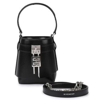Givenchy unisex, Pre-owned, Noir, Taille: ONE Size Pre-owned Micro Shark Lock Bucket Bag