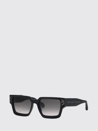 Philipp Plein Lunettes de soleil ail-de-chat en ac&eacute;tate &agrave; monture rectangulaire