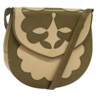 Saint Laurent Pre-owned Canvas schultertasche - - Pre-owned - Damen - Gr&uuml;n - ONE SIZE
