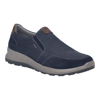 Josef Seibel Slipper JOSEF SEIBEL Marley 52, Herren, Gr. 43, graublau, Nubukleder, Veloursleder, Schuhe Slipper, Sneaker, Schlupfschuh mit wasserabweisender TEX-Au