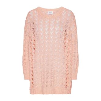 Americandreams Luna Baumwollpullover - - Knitwear - Damen - Orange - ONE SIZE