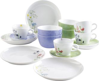 Kahla 39H224A50001C Five Senses Wildblume Kombiservice 16tlg. | Kombiservice mit Blumendekor f&uuml;r 4 Personen aus Porzellan