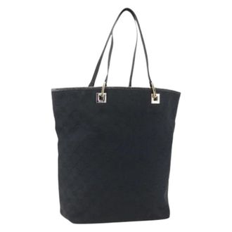 Gucci Pre-owned Canvas Tote Bag - - Pre-owned - Damen - Schwarzk - ONE SIZE