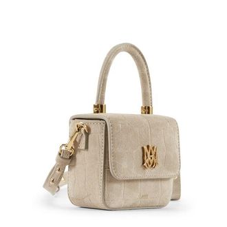 Amiri Sac &agrave; main Nano MA en cuir su&eacute;d&eacute;