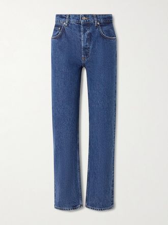 Anine Bing Jean Slim Taille Mi-haute Kate - Bleu