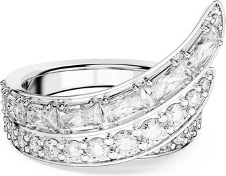 Swarovski Femme, Accessoires, Gris, Taille: 55 MM Hyperbola Cocktail Ring