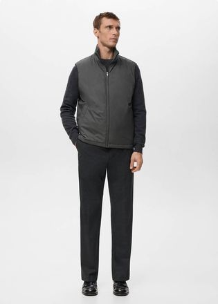 Mango Gilet matelass&eacute; l&eacute;ger gris - Homme - XXL - MANGO MAN