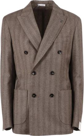 Breras Milano Breras, Homme, Vestes, Brun, Taille: 2XL Firenze Blazer