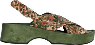 Pons Quintana Femme, Chaussures, Vert, Taille: 37 EU Sandale Dona