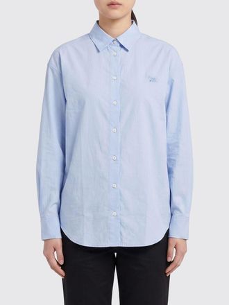 Maison Kitsun&eacute; Chemise Femme couleur Bleu