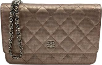 Chanel Portefeuille sur cha&icirc;ne Pre-owned - Femme - Pre-owned - Jaune - Taille: ONE Size