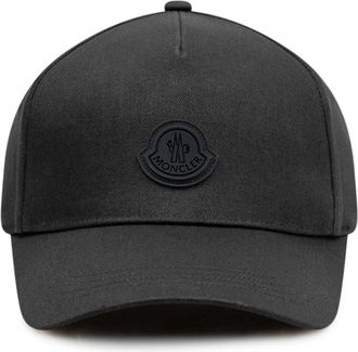Moncler Femme, Accessoires, Noir, Taille: ONE Size Cotton Gabardine Baseball Cap