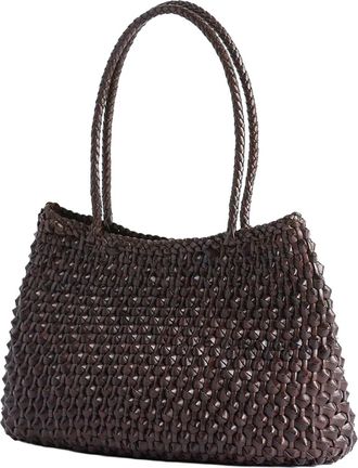Dragon Diffusion S.Croce Calfskin Leather Shoulder Bag - Brown