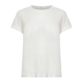 Co Rundhals-T-Shirt mit kurzen &Auml;rmeln - - Tops - Damen - Beige - M