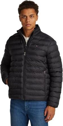 Tommy Hilfiger Veste recyclée compressible pour homme MW0MW39990 Autres vestes, noir, 3XL, Noir (noir), 3XL plus