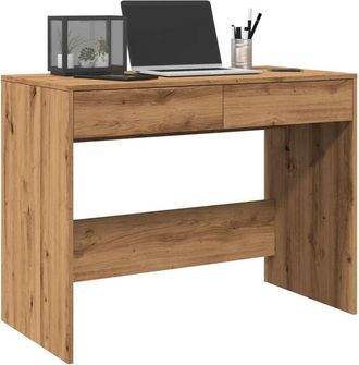 vidaXL Vidaxl - Bureau ch&ecirc;ne artisanal 101x50x76,5 cm bois ding&eacute;nierie