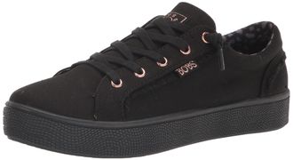 Skechers Damen BOBS B EXTRA Cute Sneaker, Black Canvas/Trim, 36.5 EU