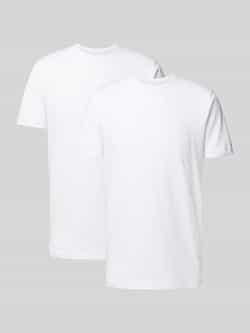 Olymp Level 5 T-Shirt mit geripptem Rundhalsausschnitt im 2er-Pack