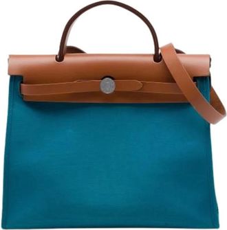 Herm&egrave;s Pre-owned Herbag Zip 31 - Femme - Pre-owned - Bleu - Taille: ONE Size