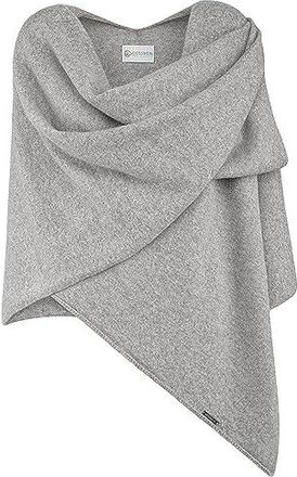 Giesswein Merino Lambswool Poncho Merino Lambswool Poncho caillou, ONE - Jersey &eacute;l&eacute;gant en maille fine 100% laine dagneau, &Egrave;charpe XXL, cape et poncho doux pour